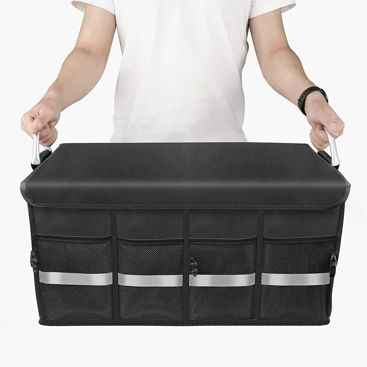 Durable Multi Compartments Waterproof Collapsible Car Trunk Organizer ...
