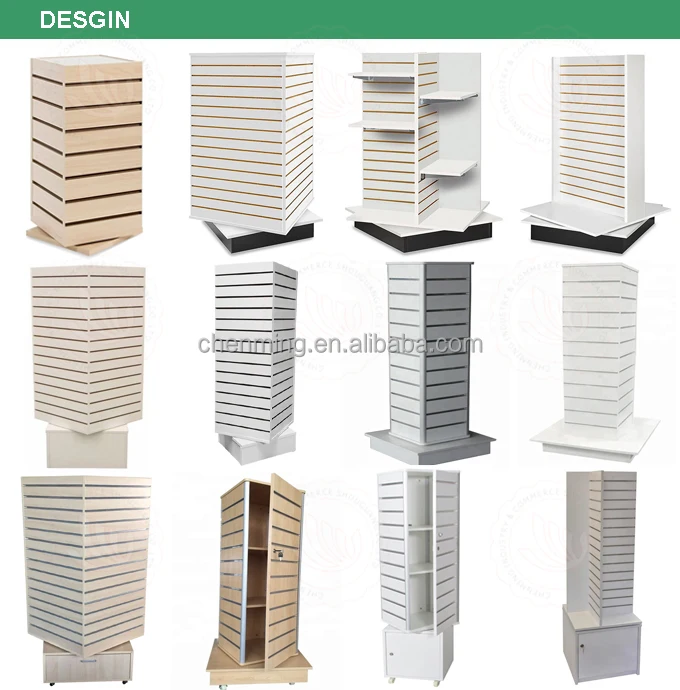 Rotating Slatwall Tower /Rotating Slatwall Display Stand / Slatwall ...