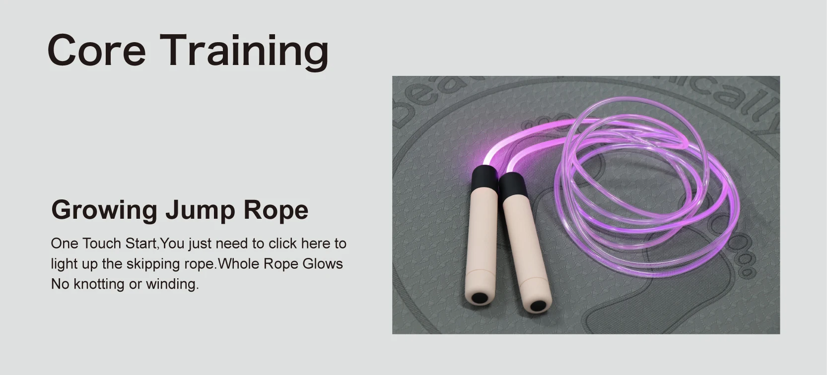 Night Fitness Training Pp Pvc Led Light Up Smart Jump Rope Glowing ...