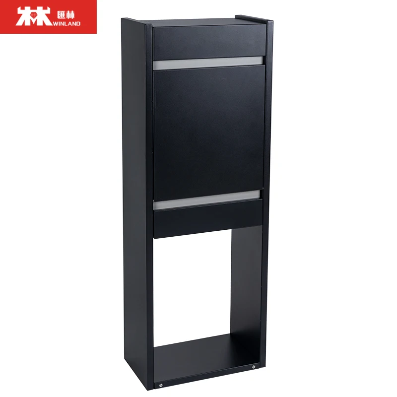 Outdoor Standing Parcel Box With Lock anti-theft Galvanized steel ...