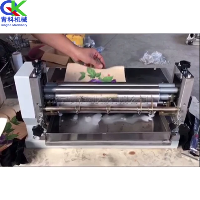 Small Electric Pressure Roller Gluing Machine - 120W Power