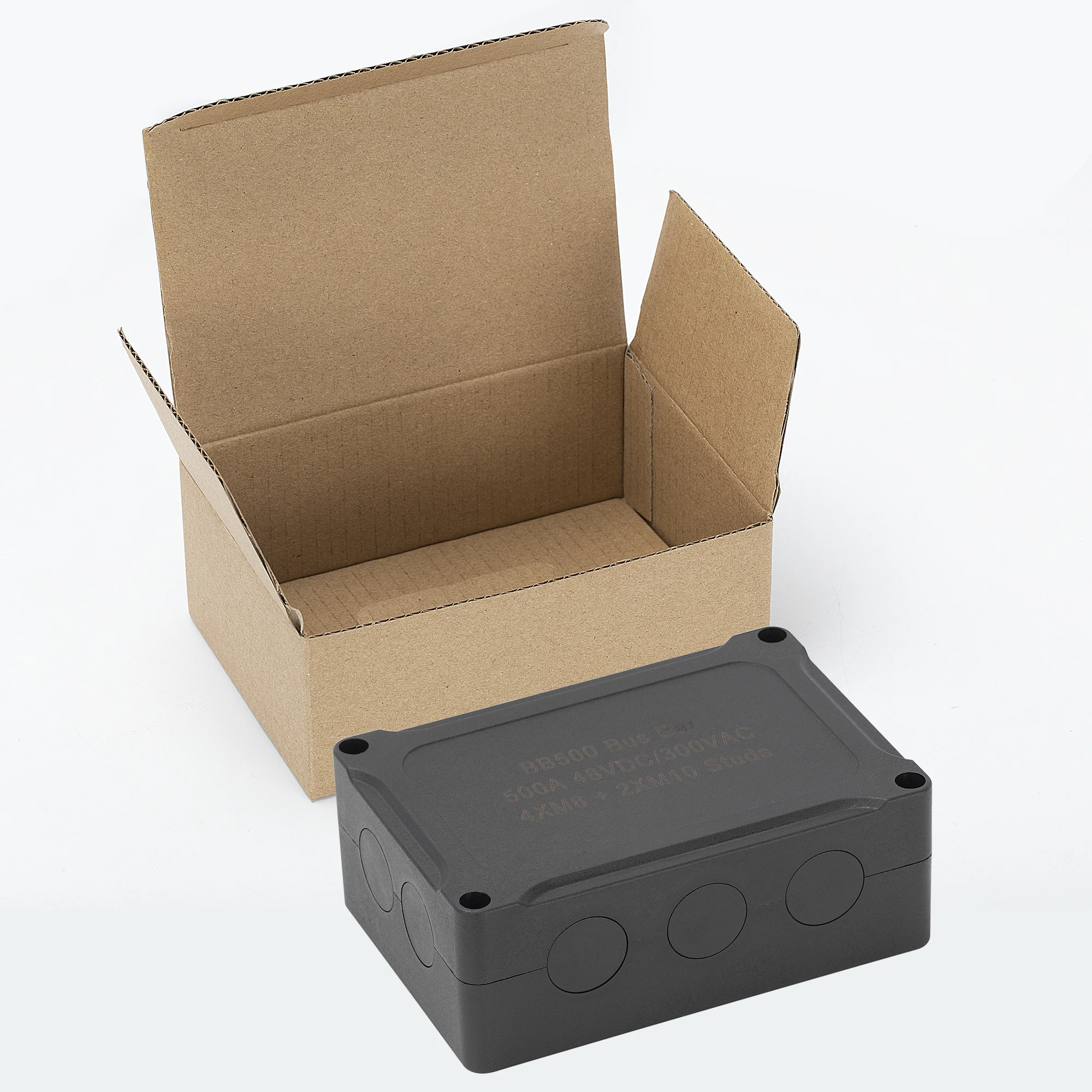 500A 48V Marine Copper Busbar with 6 Studs & Rubber Gasket Terminal ...