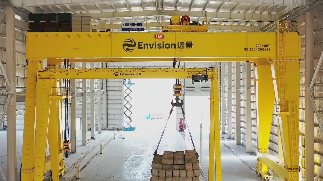 Heavy Duty Double Beam 150 Ton Electric Gantry Crane - Buy 150 Ton ...