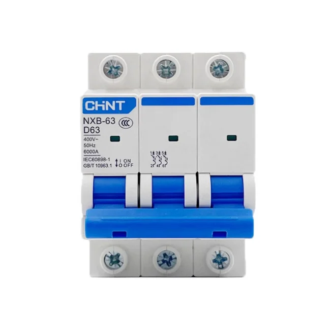 Chint Miniature Circuit Breaker MCB NXB-63 1P C10 with Overload and Short Circuit Protection ...