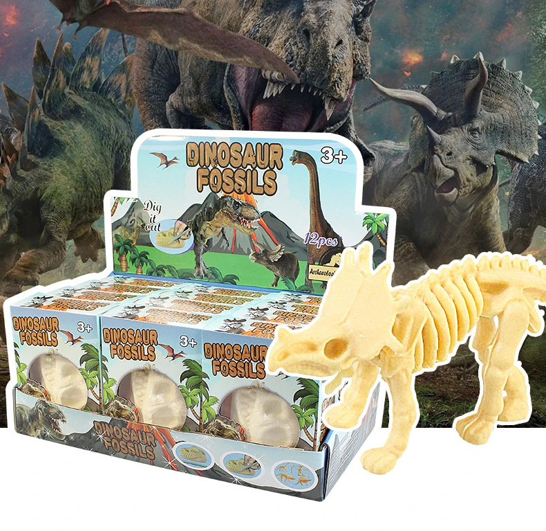 Promotion Plaster Dino Skull Model Dinosaur Skeleton Fossils Digging ...