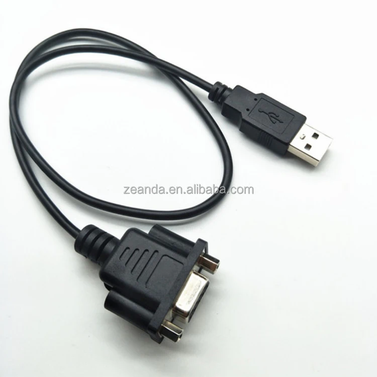 Customized Usb A Male To Db9 Pin Male Cable Serial Adapter - Buy Db9 To ...