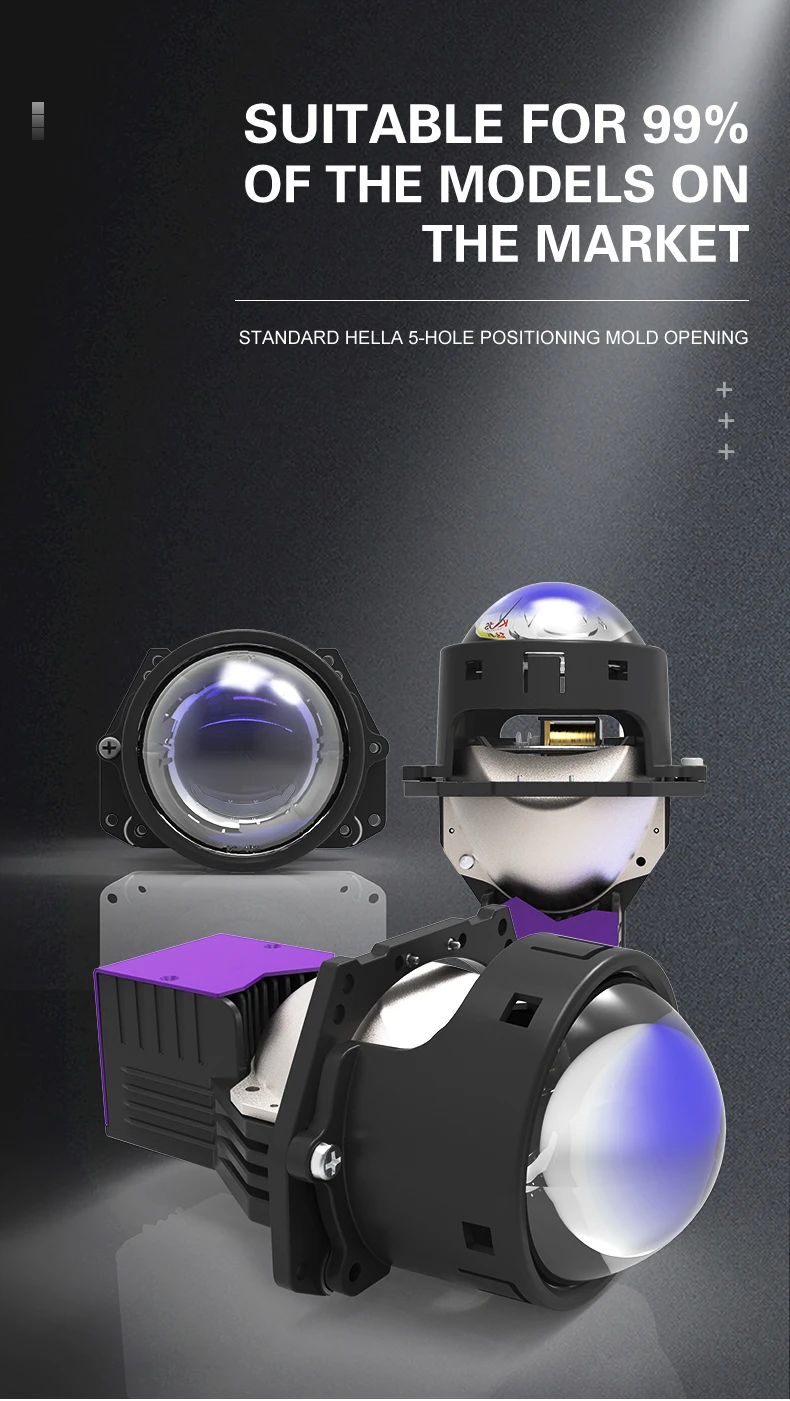 Top Quality High Brightness Dual Beam Direct Led Bifocal Projector Lens ...