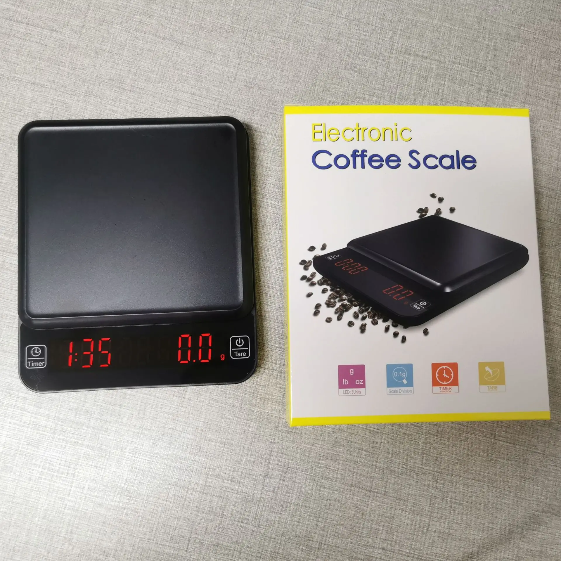 3kg Coffee Weighing Drip Scales Usb Charger Electronic Digital Coffee ...
