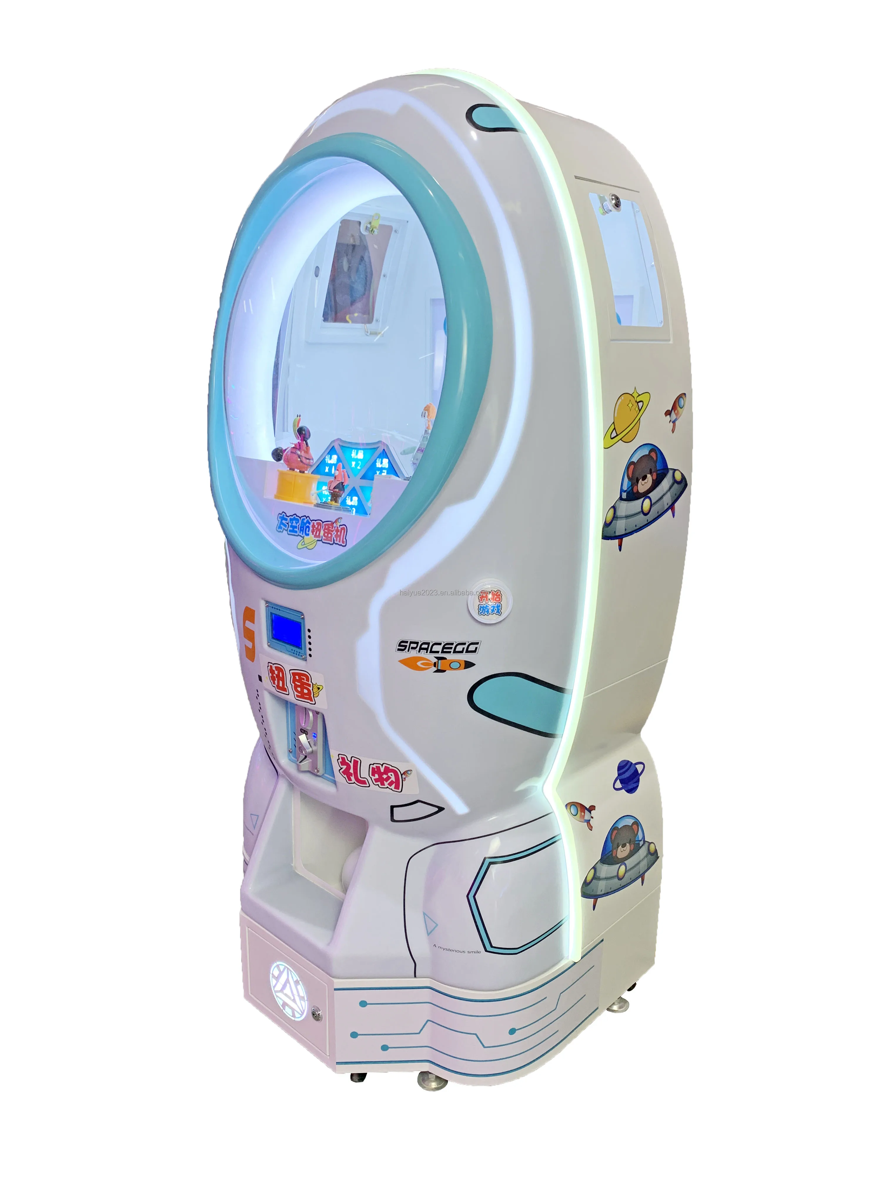 Capsule Gashapon Machine Coin Operated Crane Claw Game Machine - Buy ...