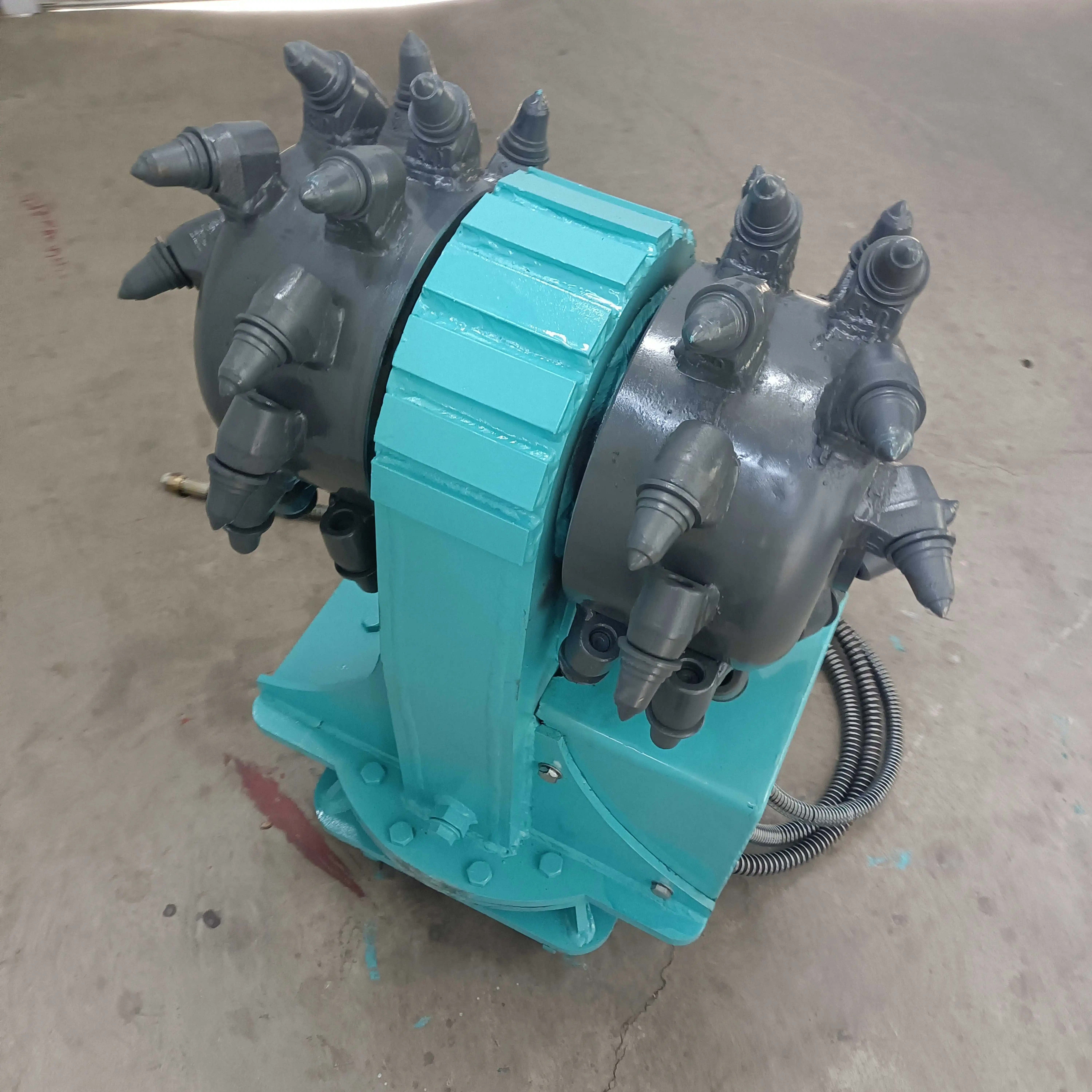Rotary Horizontal Rock and Concrete Grinder Digger Axial Cutters Rotary ...