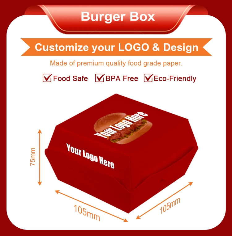 Disposable Fast Food Packaging Boxes - Custom & Recycled