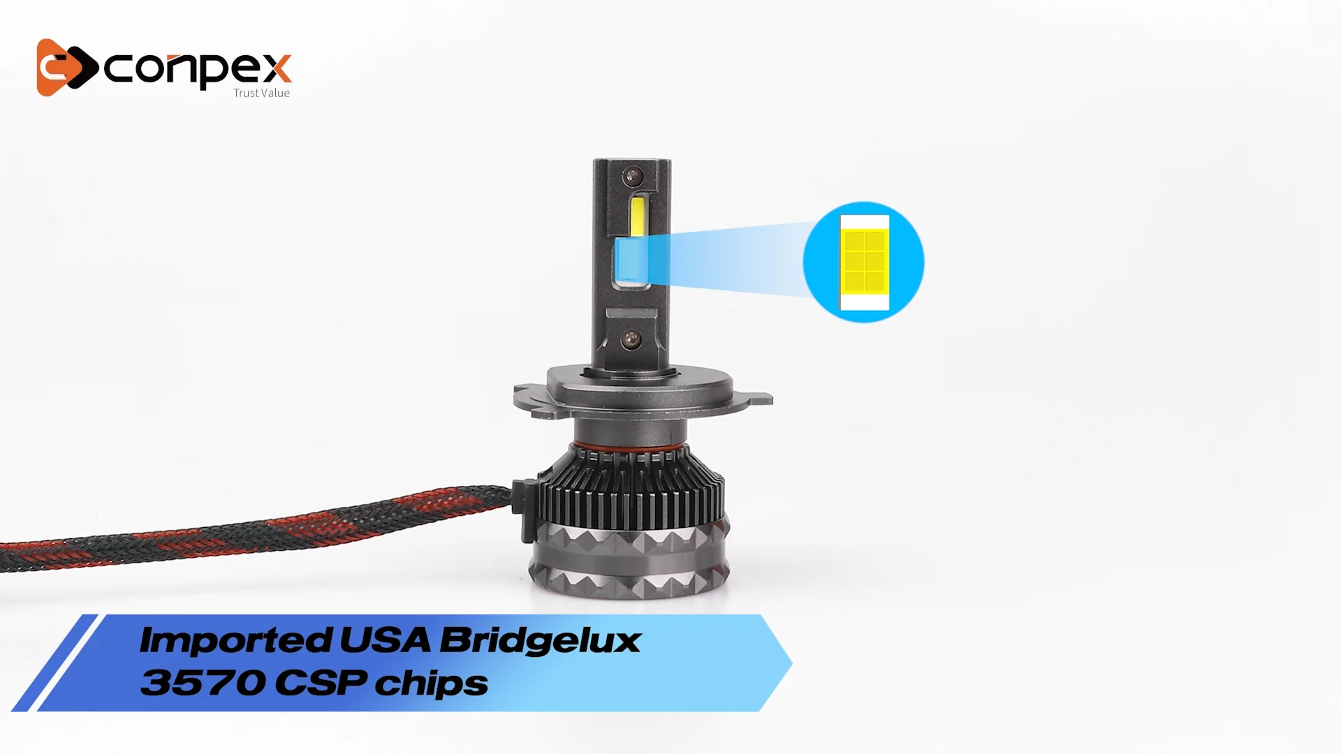 Conpex New Product 85w 8500lm Csp Chips Aluminum Car Led Headlight H1 ...