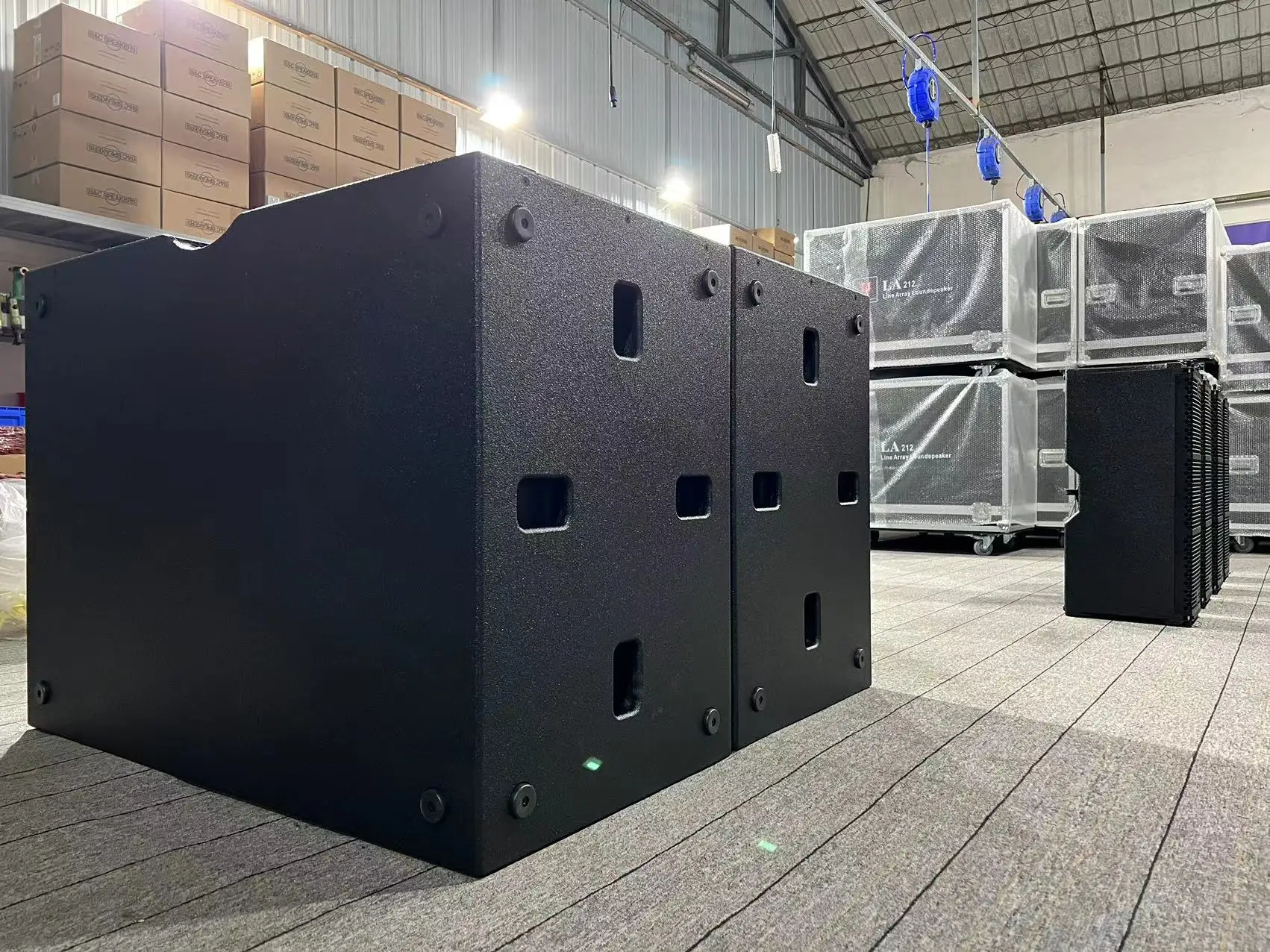 Pro210 Dual 10 Inch Line Array Speaker Dual 18 Inch Subwoofer Amplifier Processor Mixer Monitor ...