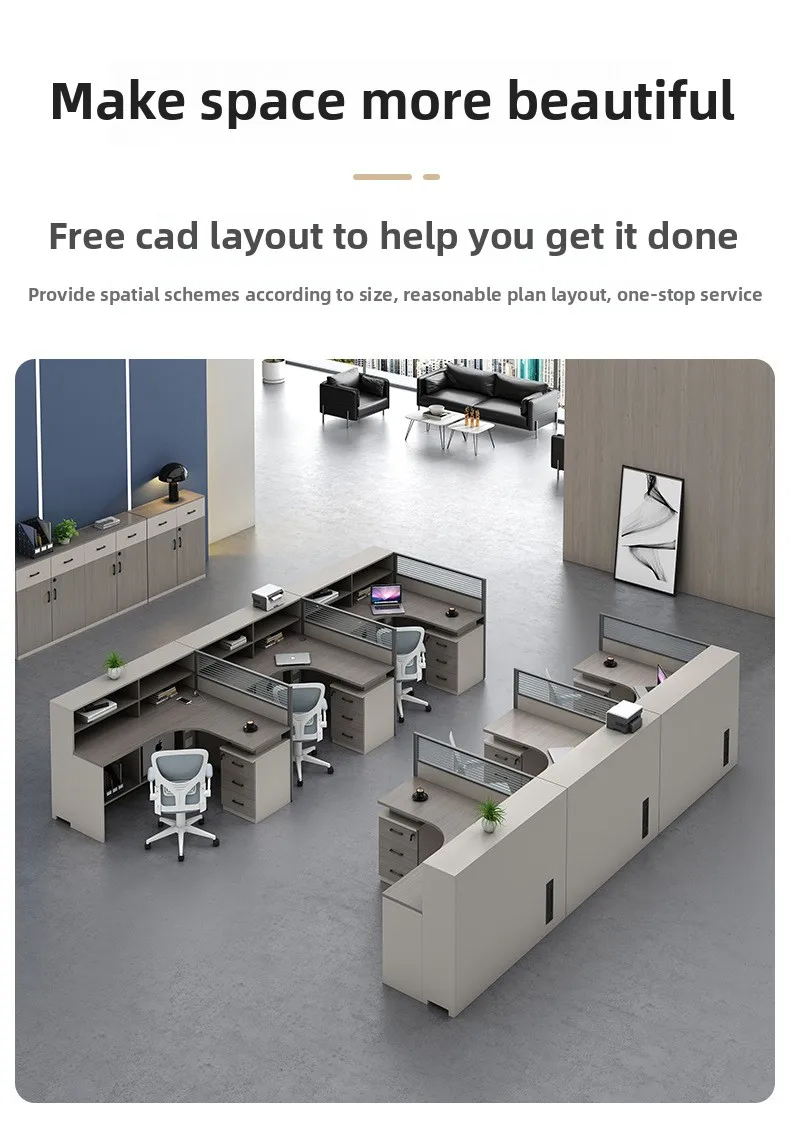 Modern Office Partition Deskadministrative Workstation Desk Furniture ...