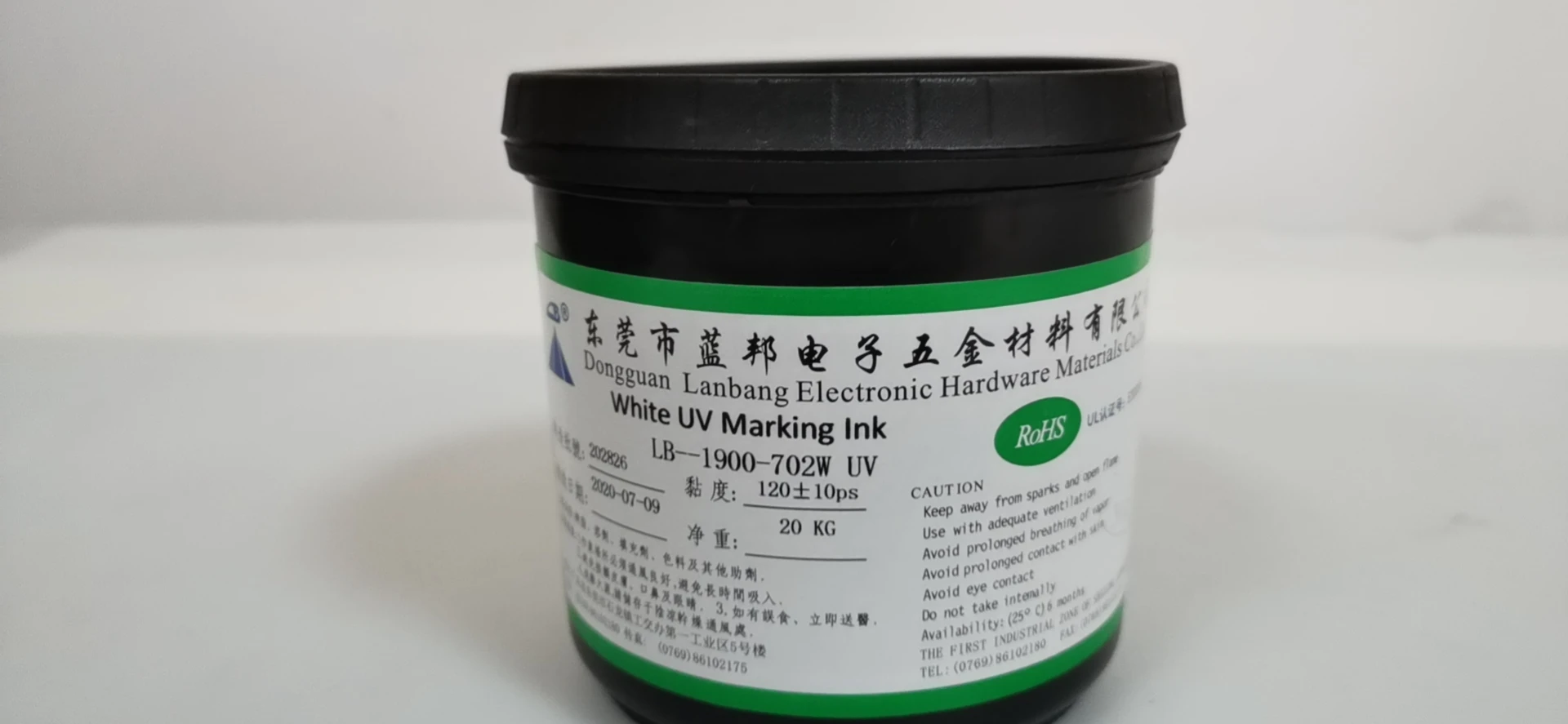 UV Curable Marking Ink - White UV Ink for Screen Printing