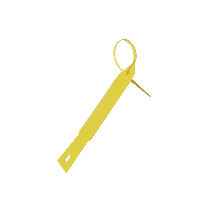 Automotive Plastic Yellow Color Self Locking Arrow Key Tags