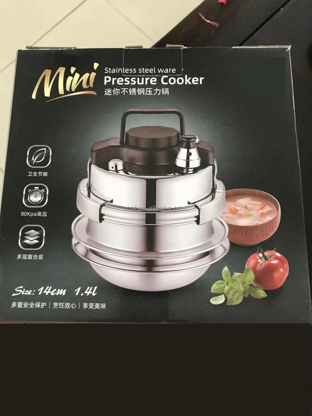 Ih Pressure Cooker Mini Stainless Steel Pressure Cooker 14cm E-commerce Stores Hot Selling - Buy ...