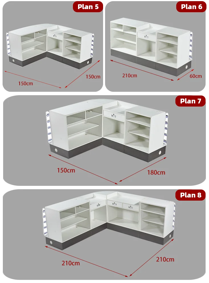 Solid Wood Cashier Wholesale Multifunctional Supermarket Checkout ...