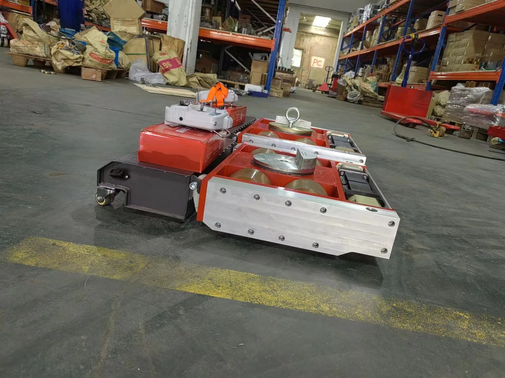 50 Ton Cargo Tank Electric Trolley Rigger for Heavy Duty