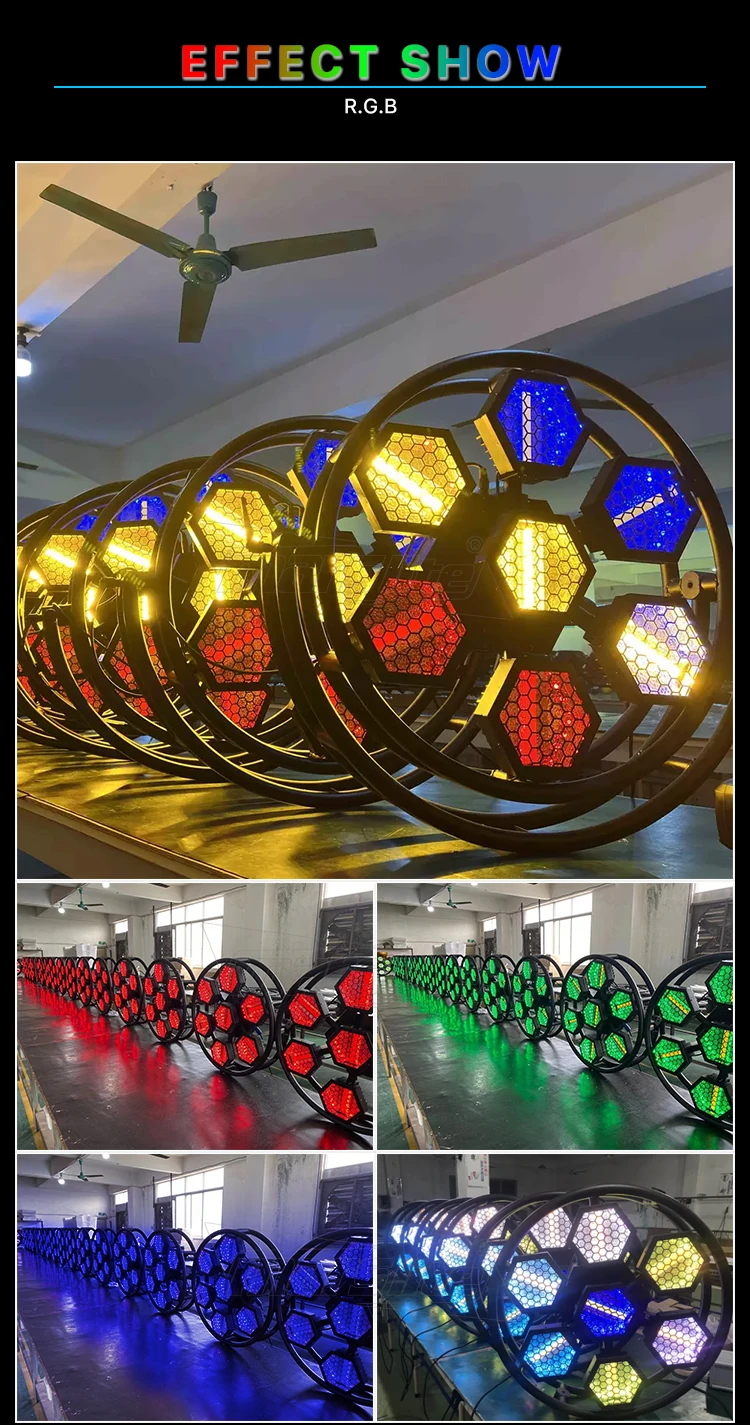 Portman Lights 6x60w Rgb Retro Stage Light Dmx Atomic Vintage Halogen ...