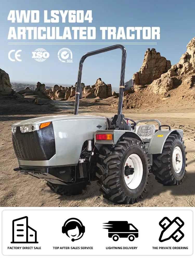 Medium Size 60hp Articulated 4 Wheel Tractor For Mountains Hill Terrain ...