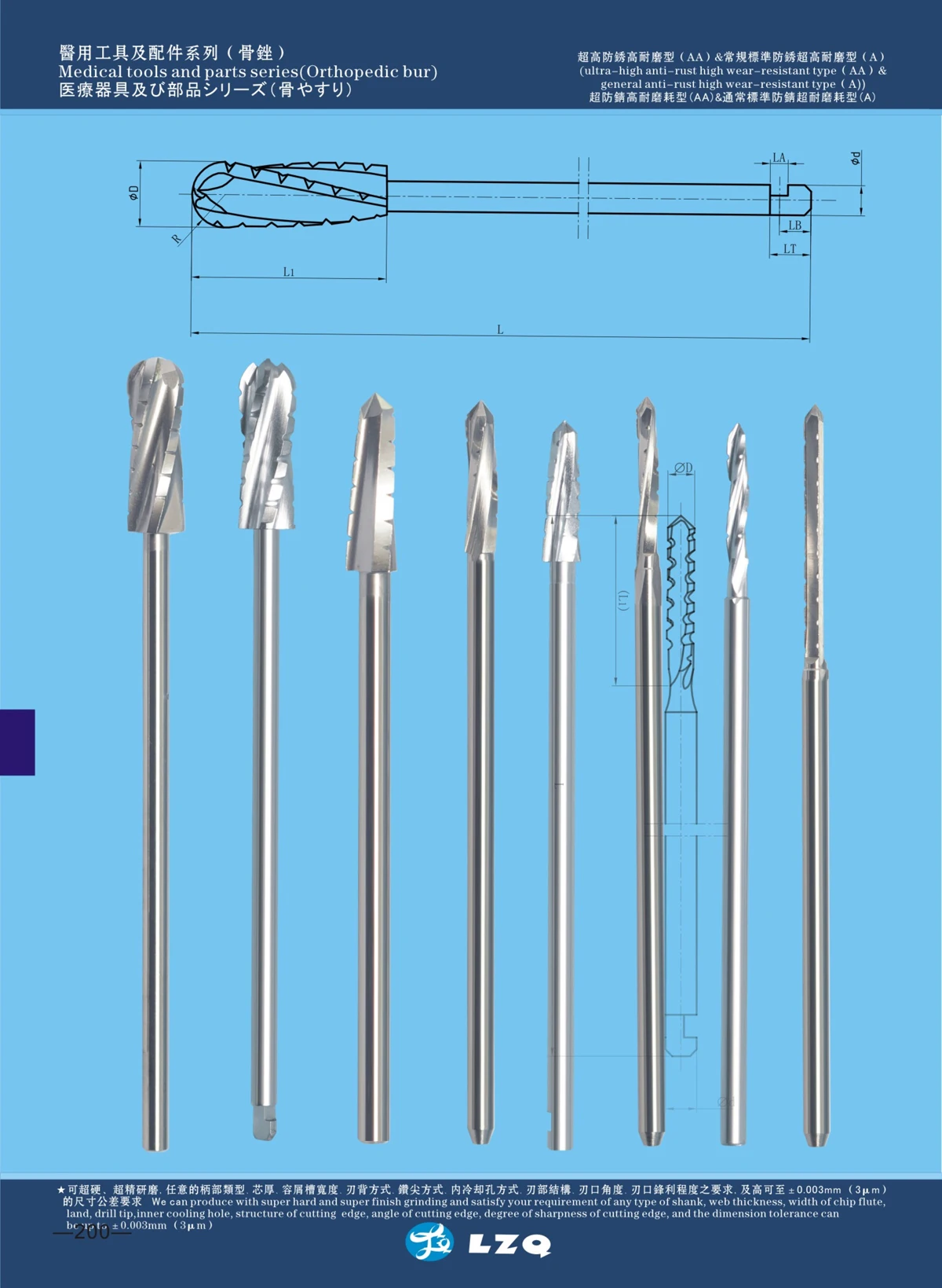 Ent Surgical Instruments Set Unhooded Barrel Burs Ball Bur on Sale ...
