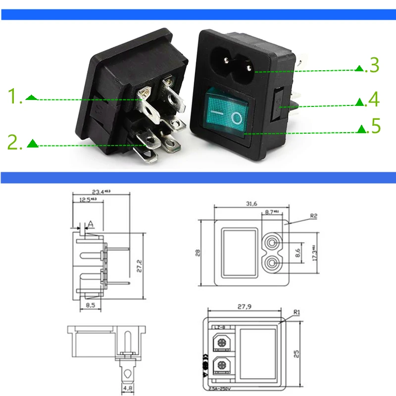 IEC C8 Input Socket AC - Reliable AC Power Solutions