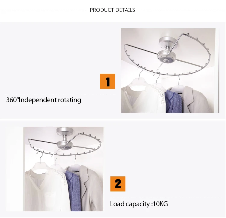 Popular Bedroom Wardrobe Rotating Clothes Hanger - Eco-friendly