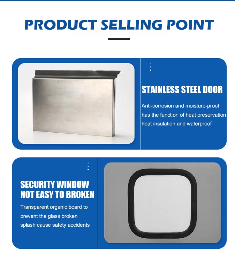 Restaurant Kitchen Double Acting Swing Door - Stainless Steel