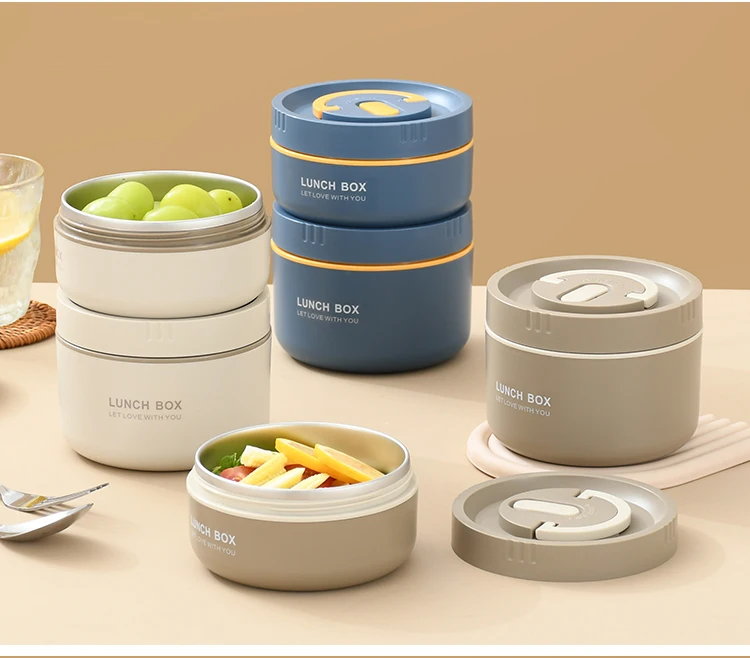 Newest Stainless Steel 304 Lunch Box Korea Style Metal Cans With 2-4 ...