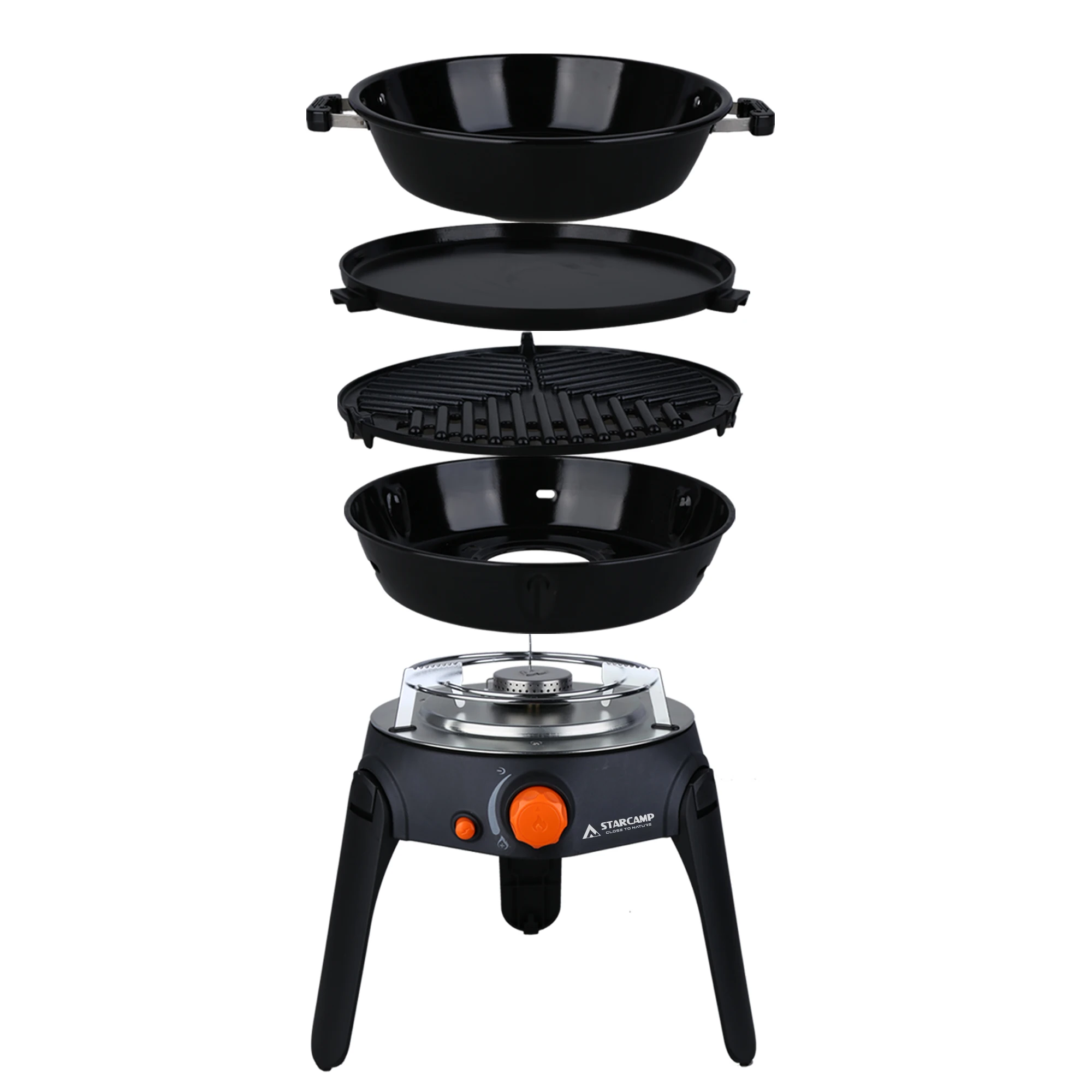 StarCamp 2200W Multifunctional Outdoor Solo Camping Gas Stove Barbecue ...
