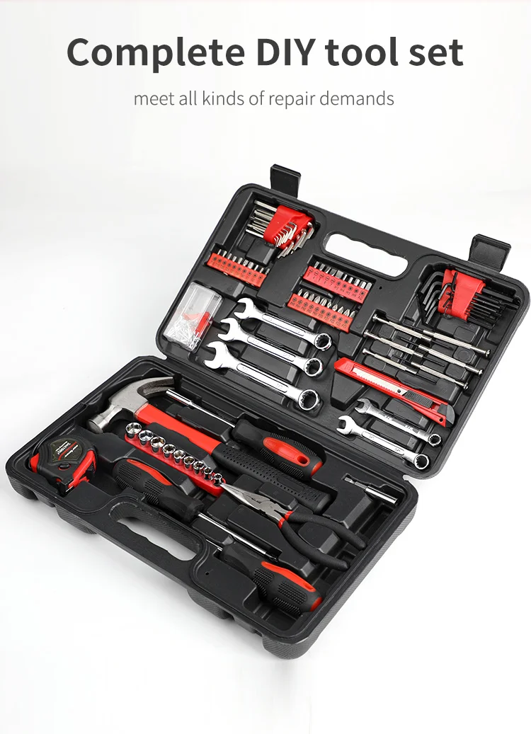 159pc Household Basic Repair Tools Kit Tool Sets Professional Box ...