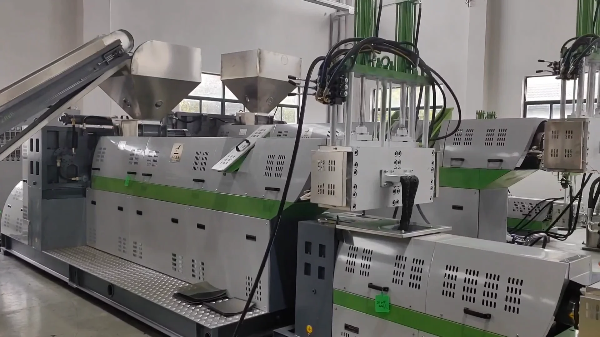 500kg/h Waste Recycle Machine For Plastic Pp Pe Two Stages Plastic ...