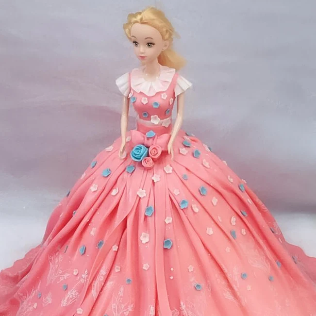 19cm Plastic Toy Cute Doll Cake Decorated Half-body Topper Fondant ...