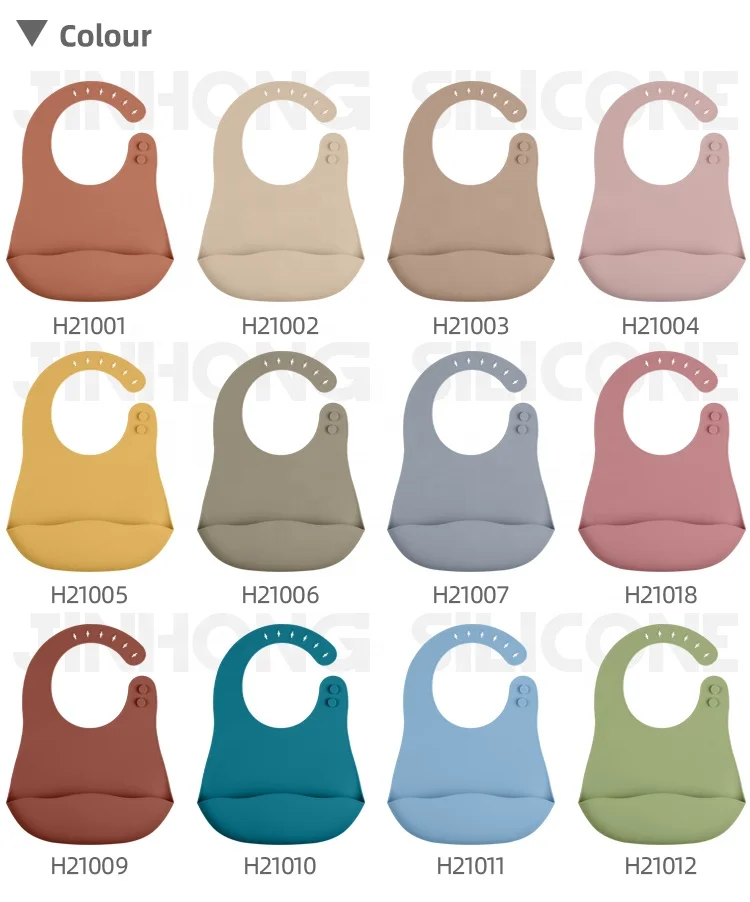 Customizable Waterproof Soft Adjustable Toddler Feeding Bib Silicone ...