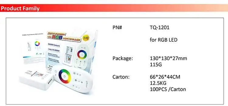 Rgb Controller Hot 12v 24v 18a 24a Touch Screen 2.4g Rf Remote Control ...