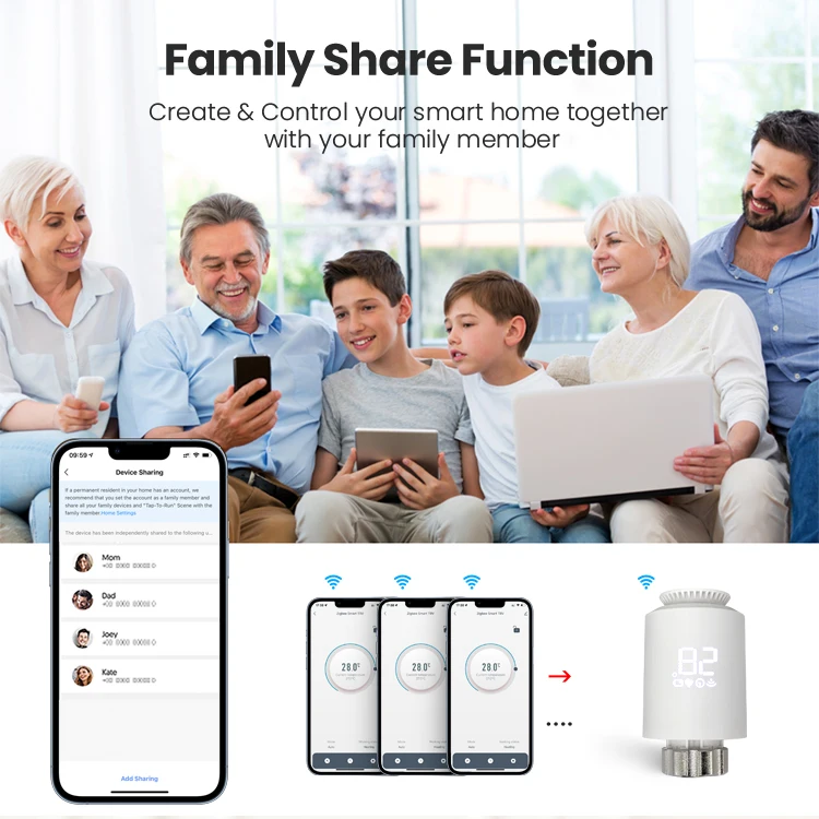 Avatto Zigbee Smart Trv Programmable Smart Thermostat Radiator Valve ...