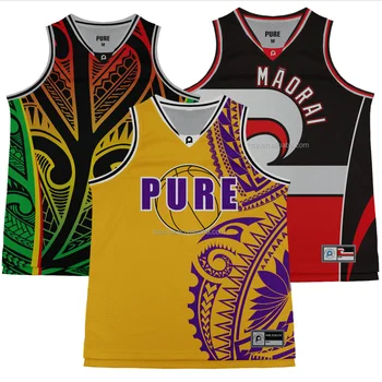 Pure Polynesian Indigenous Basketball Jersey Team Basketball Shirts ...