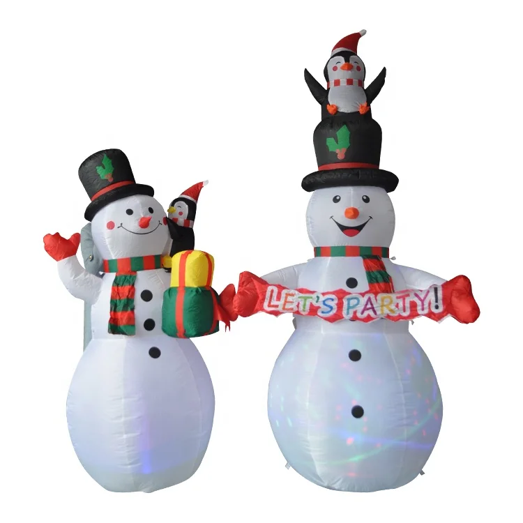 20FT Christmas Inflatable Snowman Outdoor Blow up Christmas Inflatable ...
