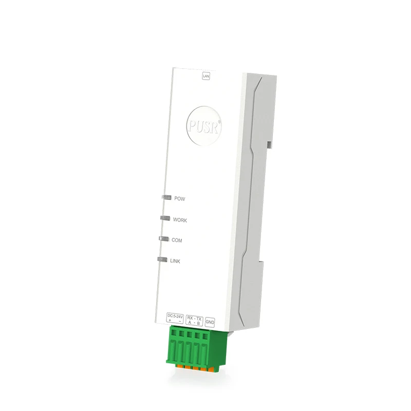 PUSR DIN Rail Serial RS485 RS232 to Ethernet Modbus Gateway ...