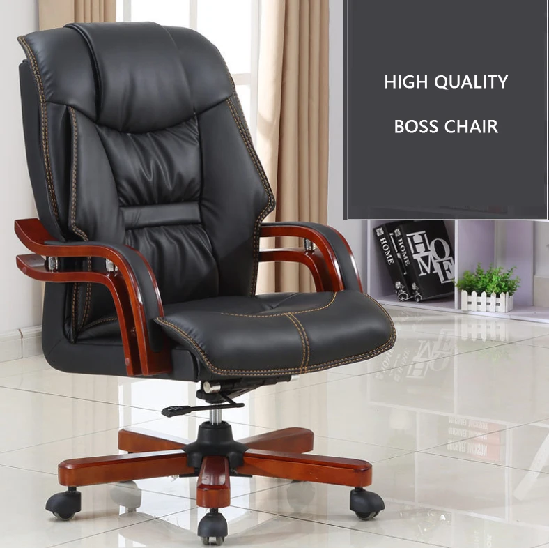 Business Wholesale Luxury Popular Boss Chair Leather Executive Wooden ...