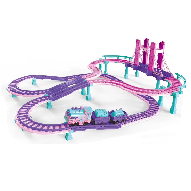 Qs Popular Diy Assembly Electric Princess Train Set Toys 2 Style ...