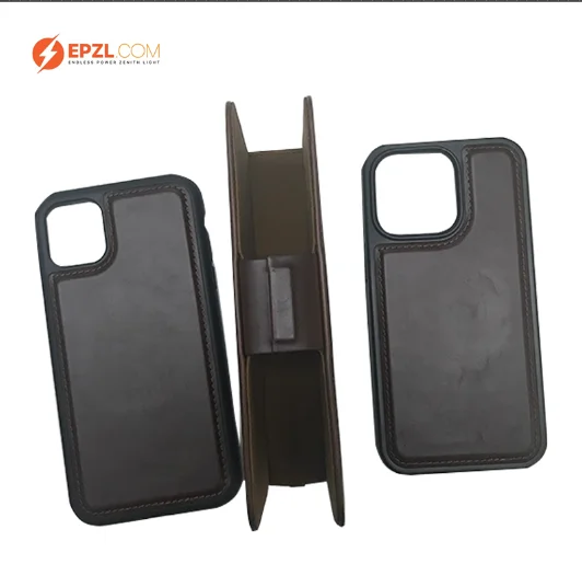 Custom Wholesale Folded Double Phones I Phone 2020 Leather Magnetic ...
