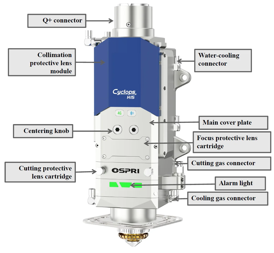 OSPRI LCH15 LCH20 LCH30 Fiber Laser Cutting Heads for High Power