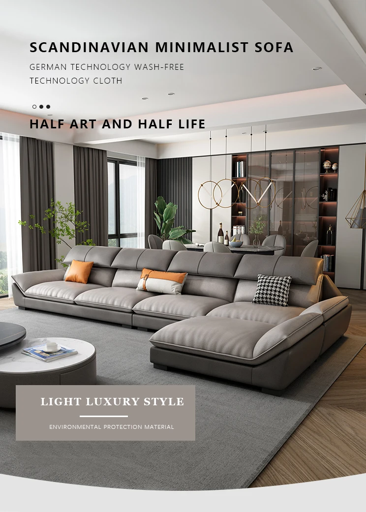 Modern Design Corner Modular L Shape Sofa Set Furniture Living Room ...