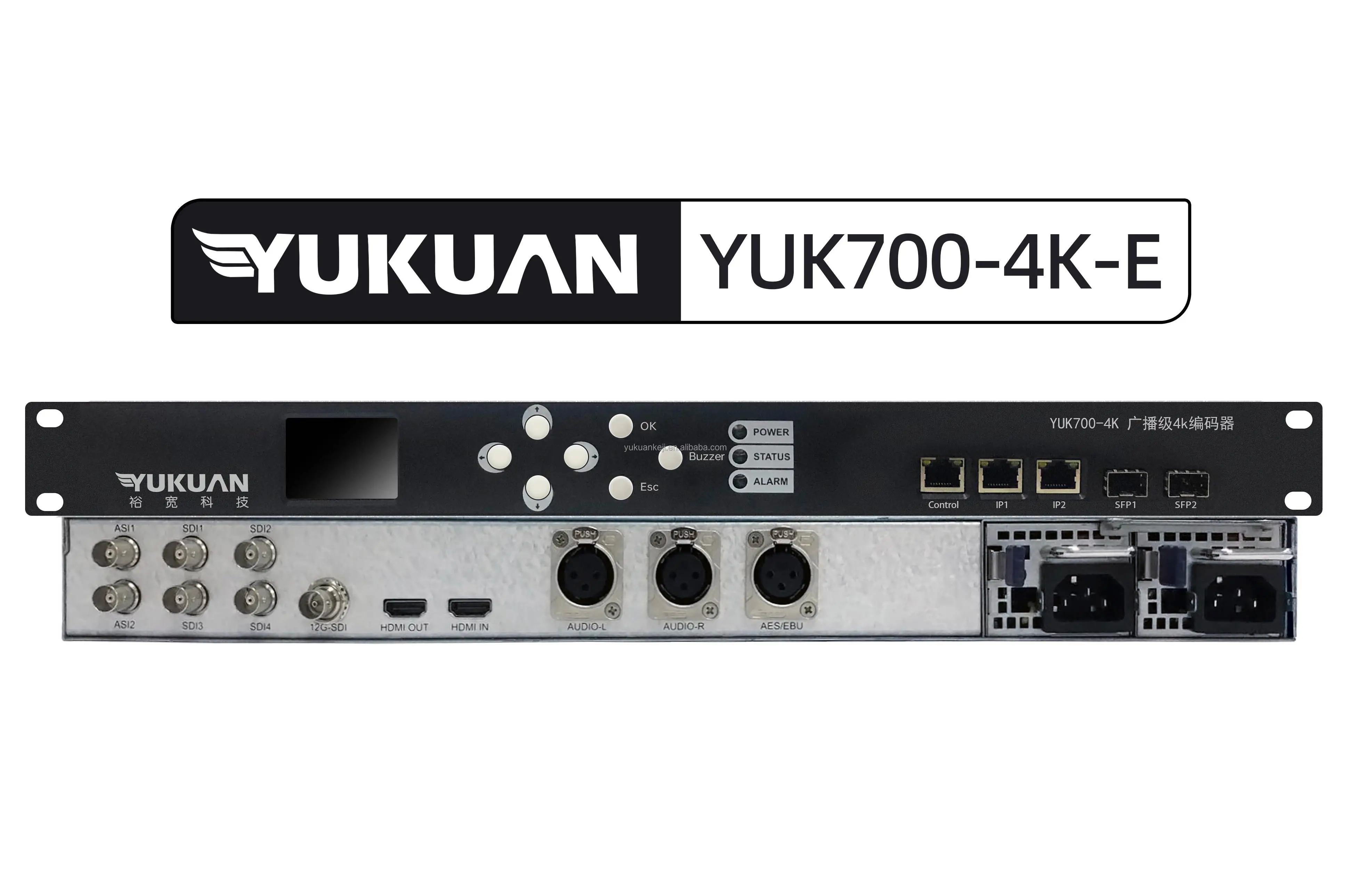 YUK700-4K-E 4K 12G SDI SRT Encoder for Live Streaming