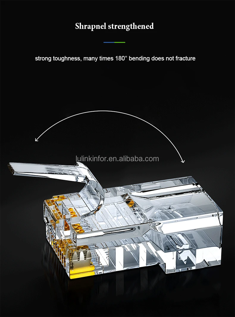 Rj45 Rj50 Modular Plug Connector 10p10c Plug Unshielded Type - Buy Cat6 ...