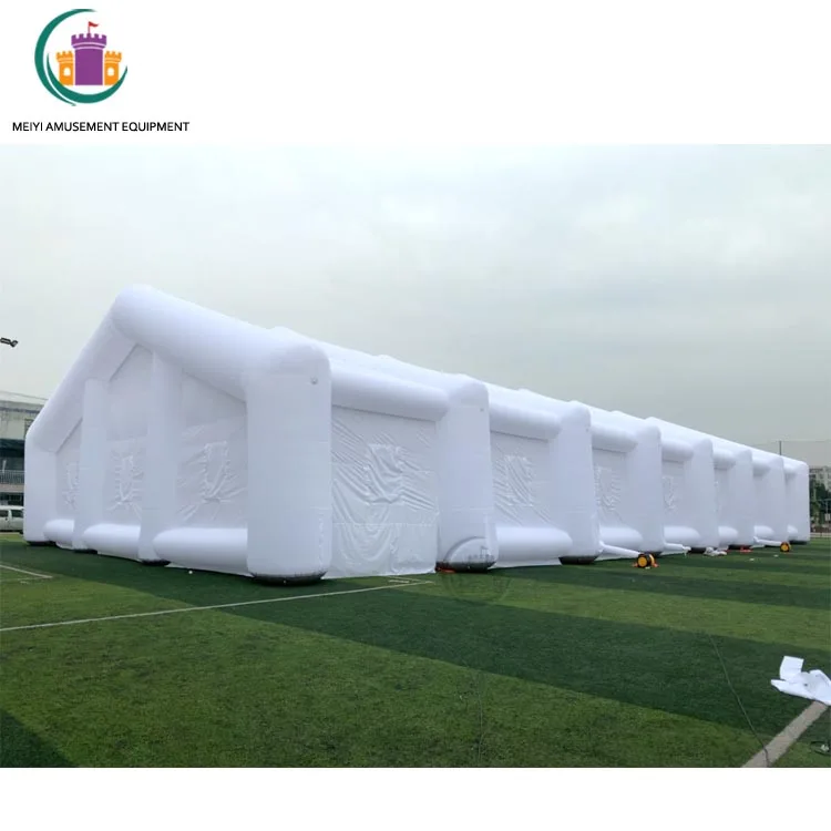 40m Custom Giant Inflatable Trade Show Tent with LED Lights