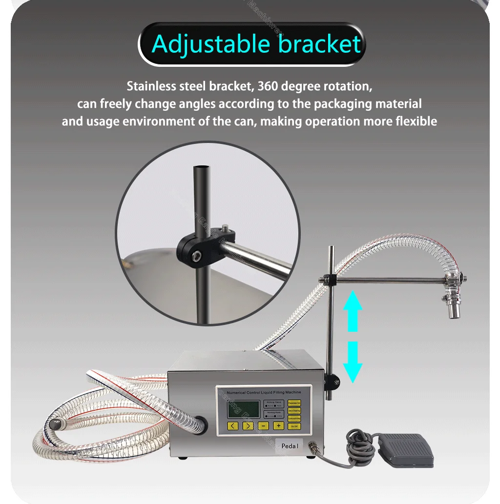 Liquid Filler Semi Automatic Piston Benchtop Beverage Mineral Water ...