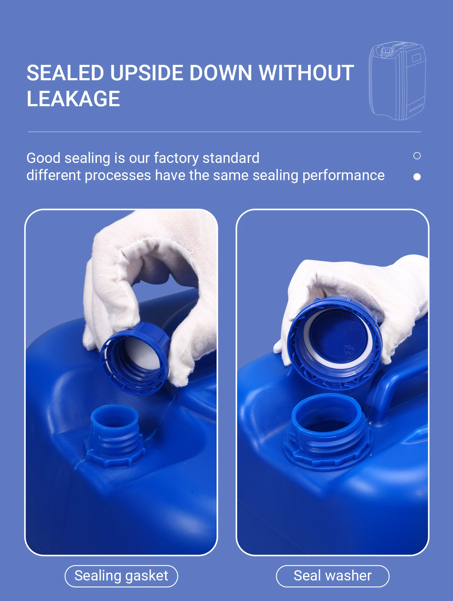 25 Liter Plastic Jerry Cans - Ideal for Chemical Storage